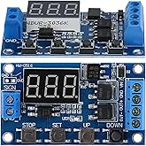 Amazon.com: DROK 12 Volt Timer Relay, 0.1s to 999min 50mA 4-Mode On-Off ...