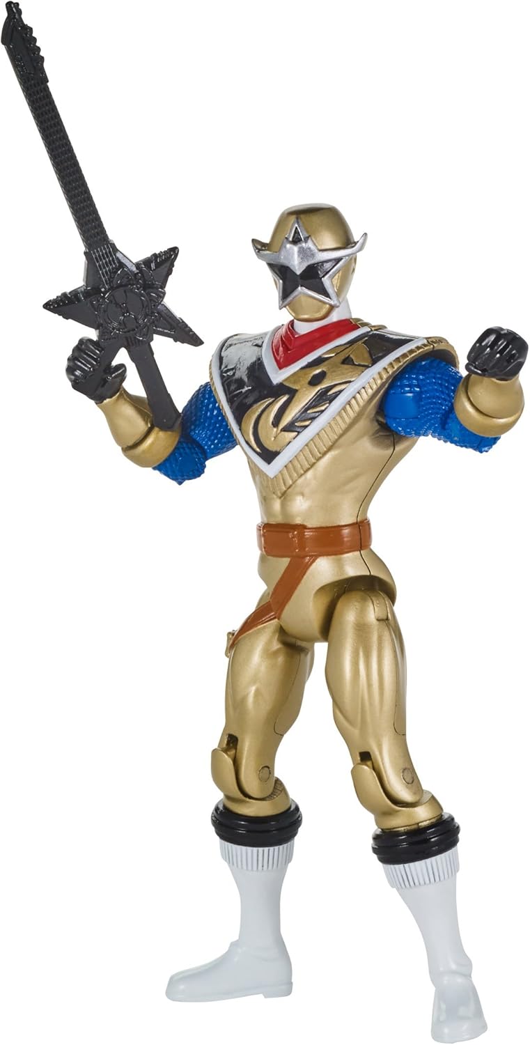 Power Rangers Super Ninja Steel Hero Action Figure Gold Ranger: Amazon ...