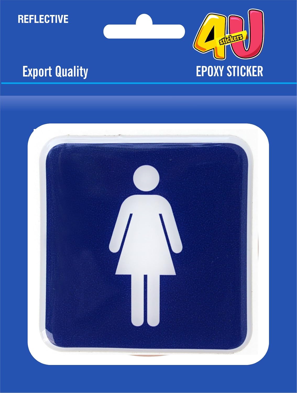 Epoxy Sticker - ladies Washroom Combo 2: Amazon.in: Office Products