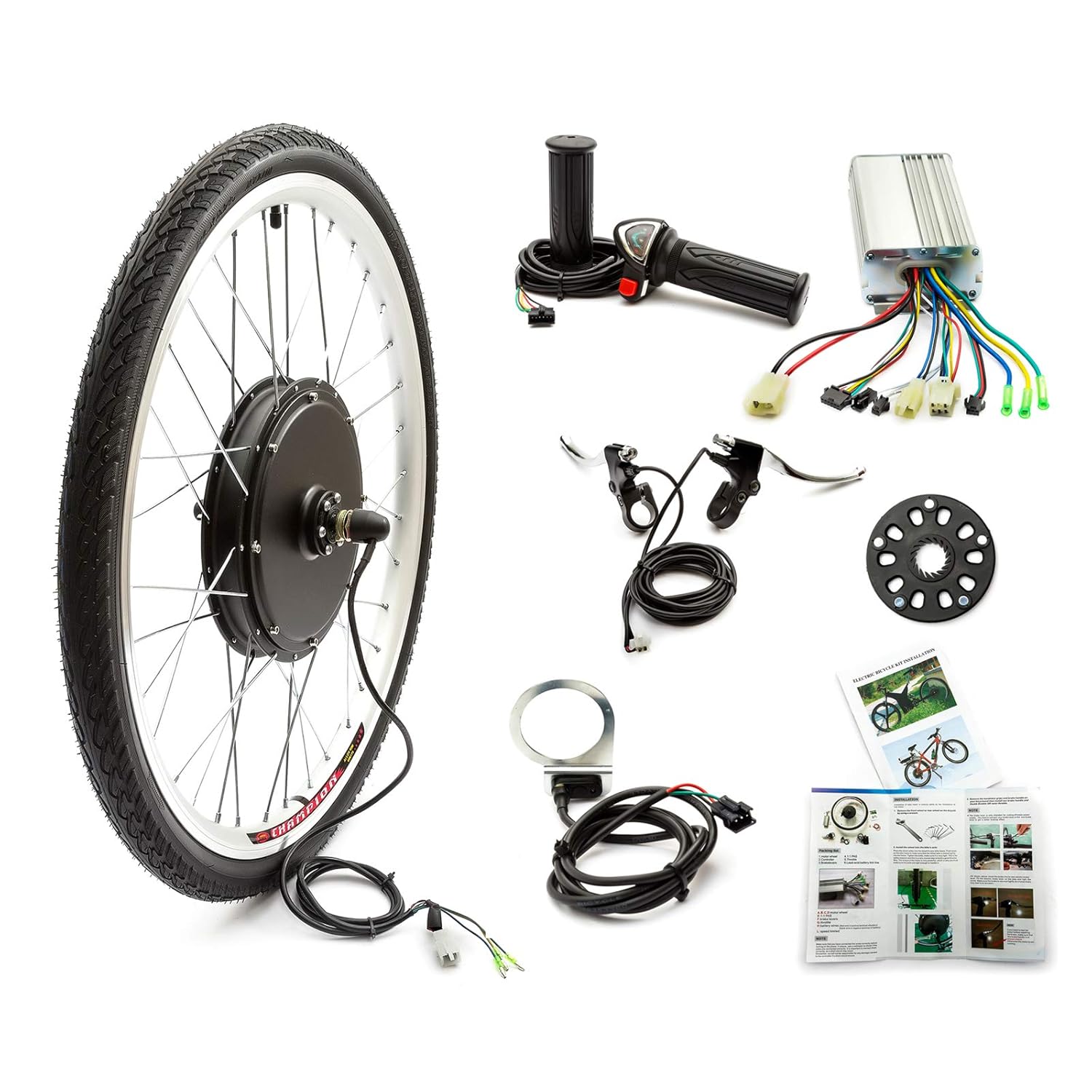Electric Bicycle front Wheel Conversion Kit 48v 1000w 26 Inch Bike ...
