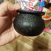 Amazon.com: Halloween Mini Plastic Cauldrons - 24-Pack Black Witch Pots ...