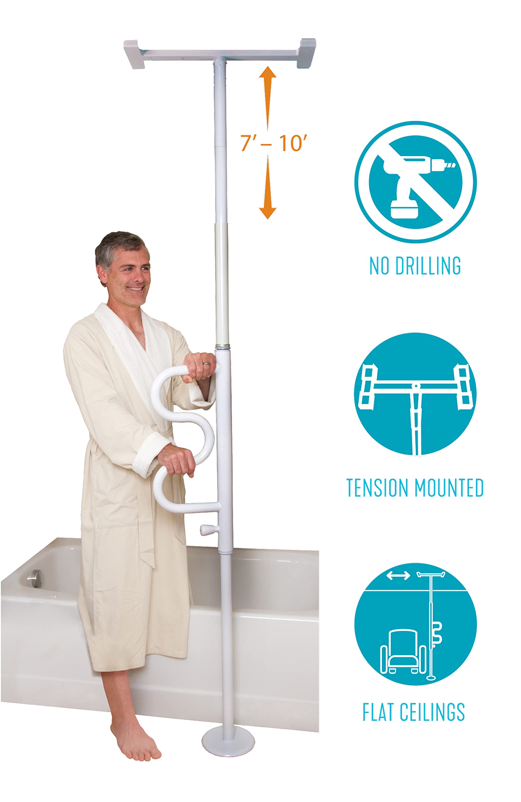 Mua Stander Wonder Pole, Security Pole and Curve Grab Bar, Tension ...