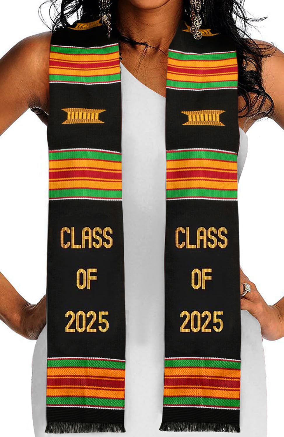 Kente Graduation Stole Class of 2025 | Celebrate Culture with the ...