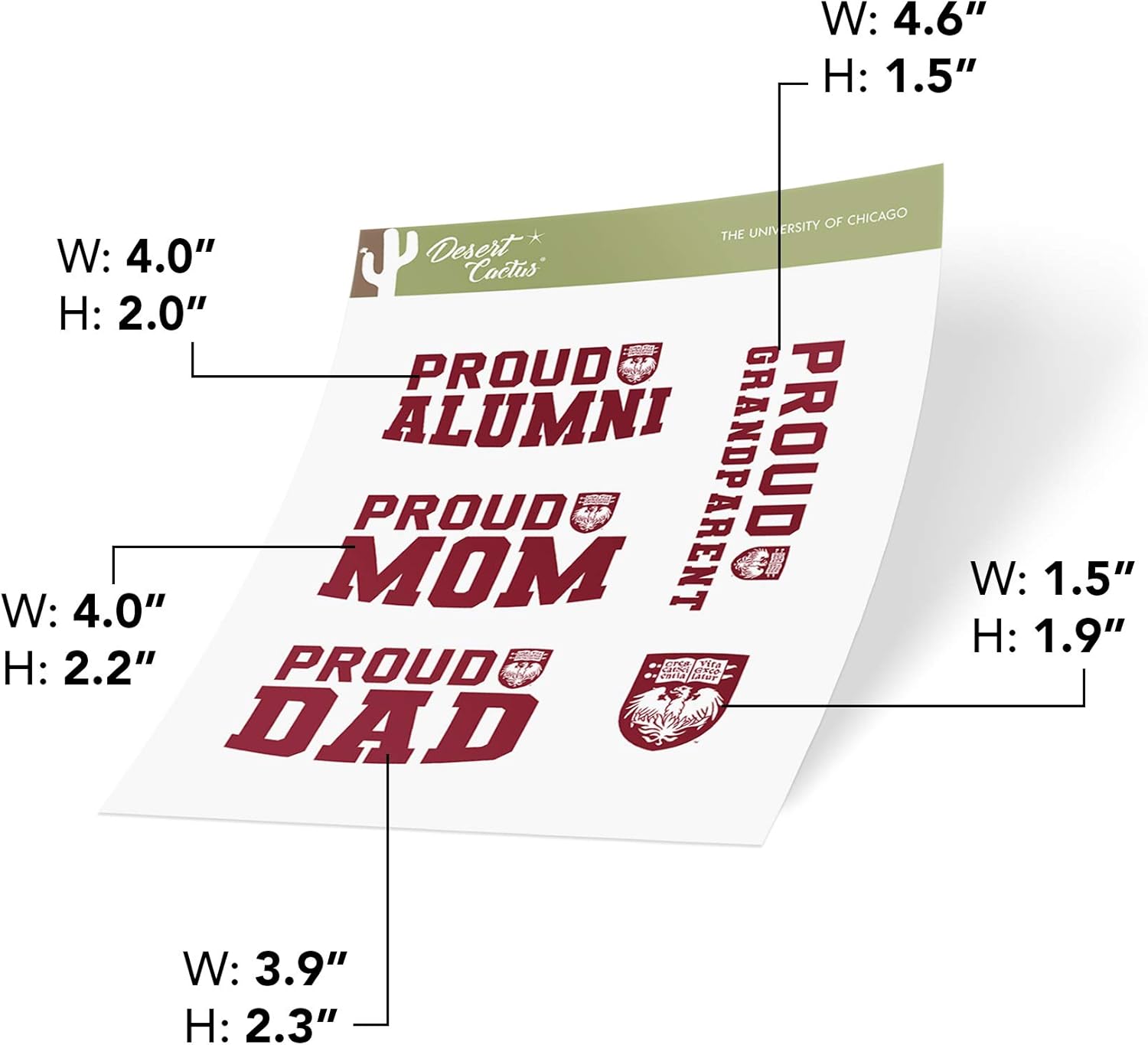 The University of Chicago UChicago Maroons NCAA Sticker Vinyl Decal ...