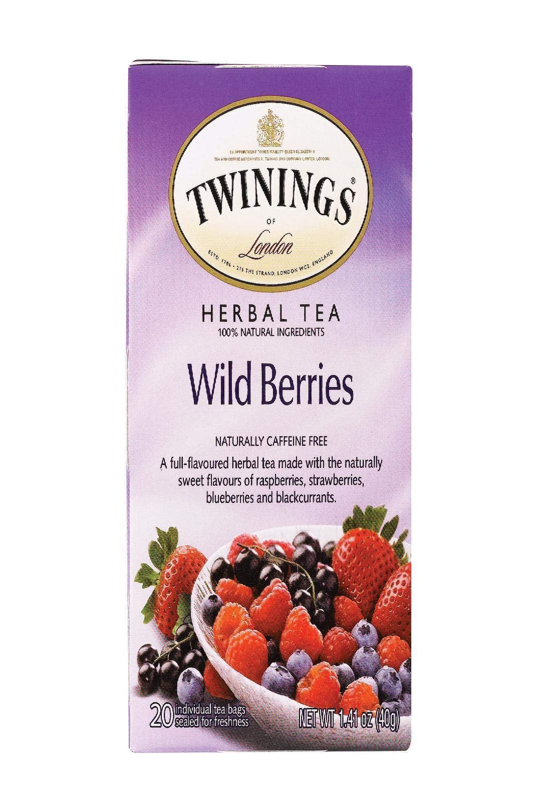 Twinings Revive Herbal Tea - Wild Berries flavor Tea Bags - 1.41 Ounce ...