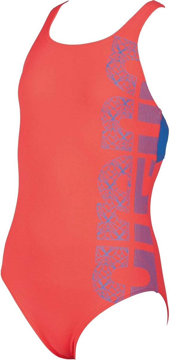 Arena Girls Sports Swimsuit Equilibrium, Shiny Pink-pix Blue, 26 ...