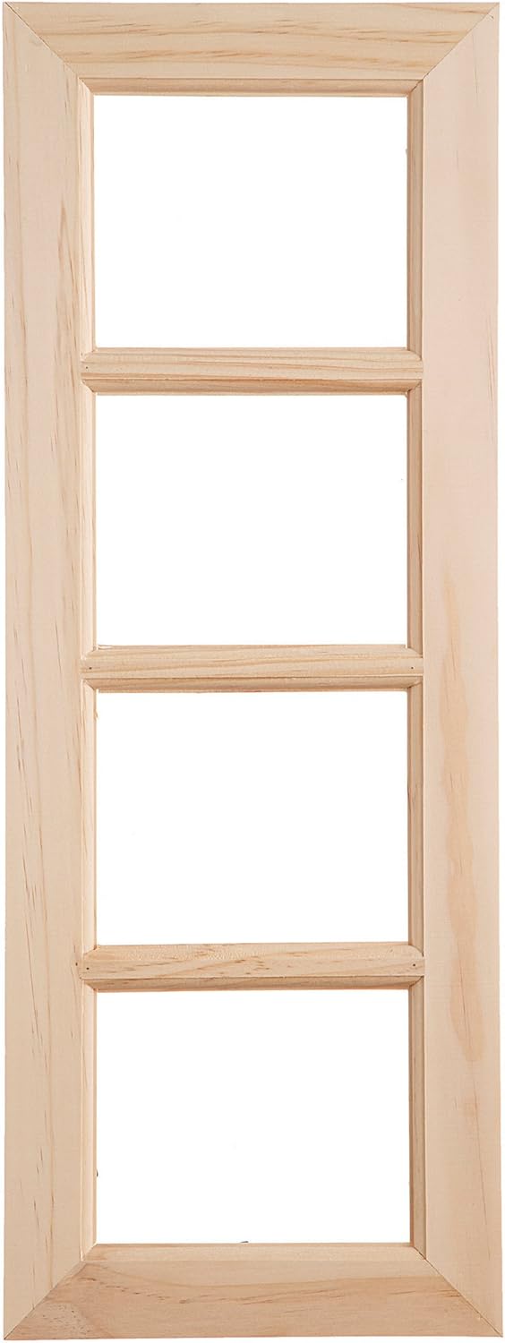 Amazon.com: Darice 30030317 Unfinished Wood Window, 8" by 21.5 ...