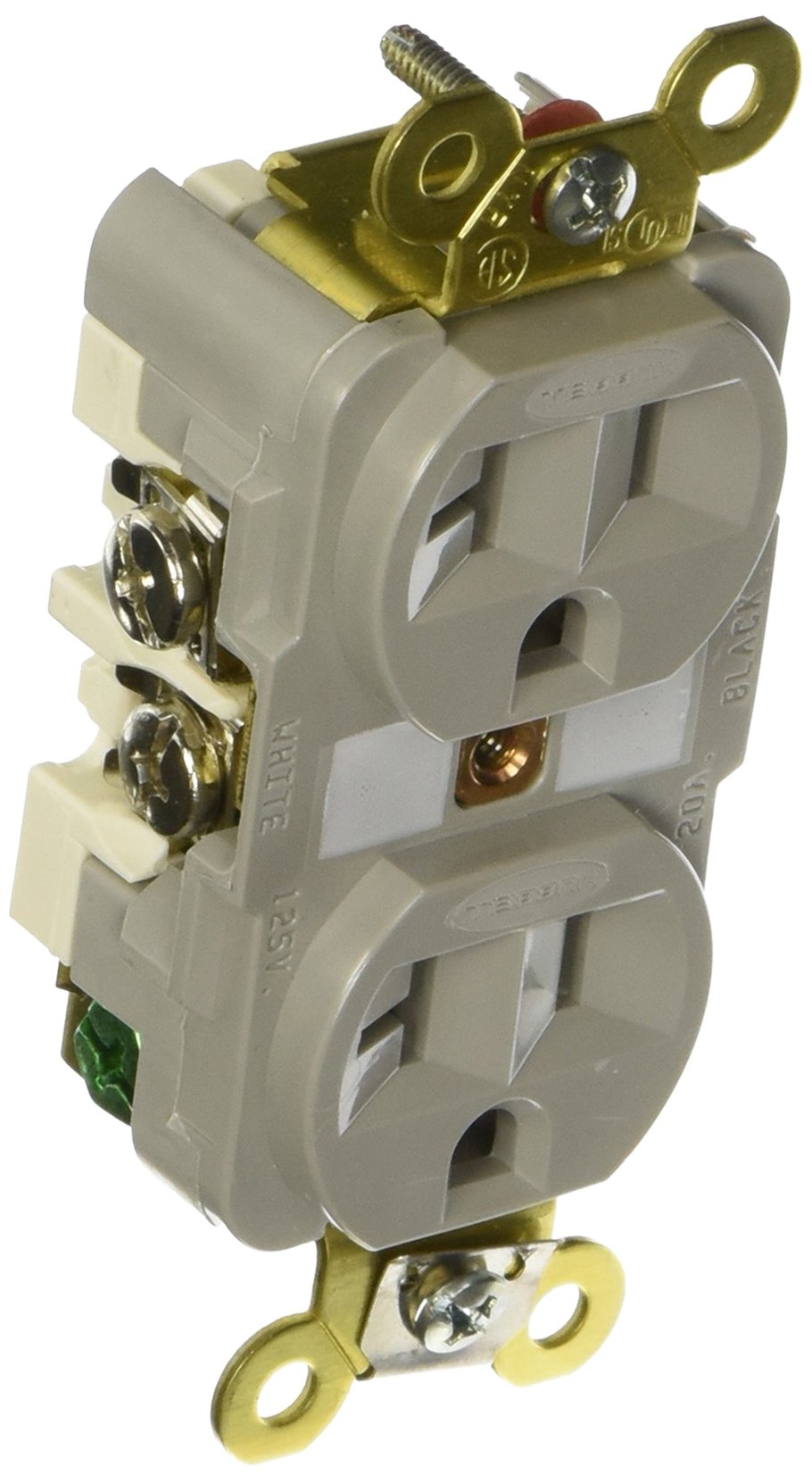 Mua Hubbell HBL5362GY Duplex Receptacle, HD Industrial Grade, 20 amp ...