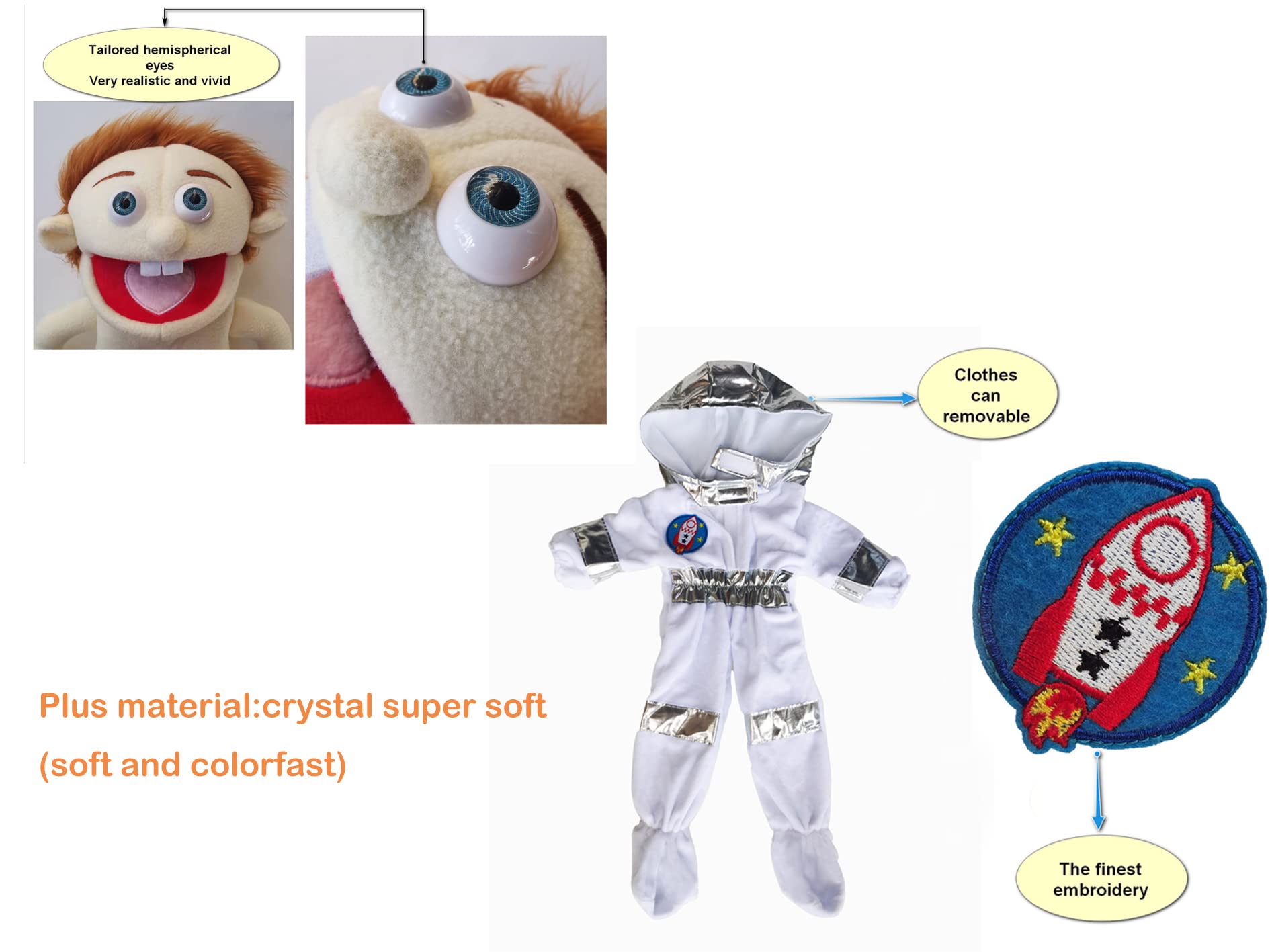Mua 25", Rodayna Astronaut Cosmonaut Spaceman Puppet, Full Body ...