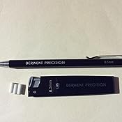 Derwent 0.5 mm Precision Mechanical Pencil, HB Leads and Erasers ...