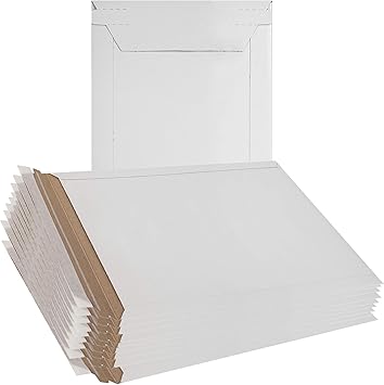 100 6x8 RIGID PHOTO DOCUMENT CARD MAILERS ENVELOPES STAY FLATS 100% ...