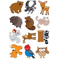 Amazon.com : Carson Dellosa 36 Piece Woodland Animals Bulletin Board ...