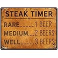 Amazon.com: Steak Timer - Rare 1 Beer, Medium 2 beers, Well Done 3 ...
