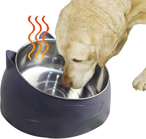 Pet Water Bowl Heated Dogs Cats Bowl Outdoor Stainless Steel Pet ...