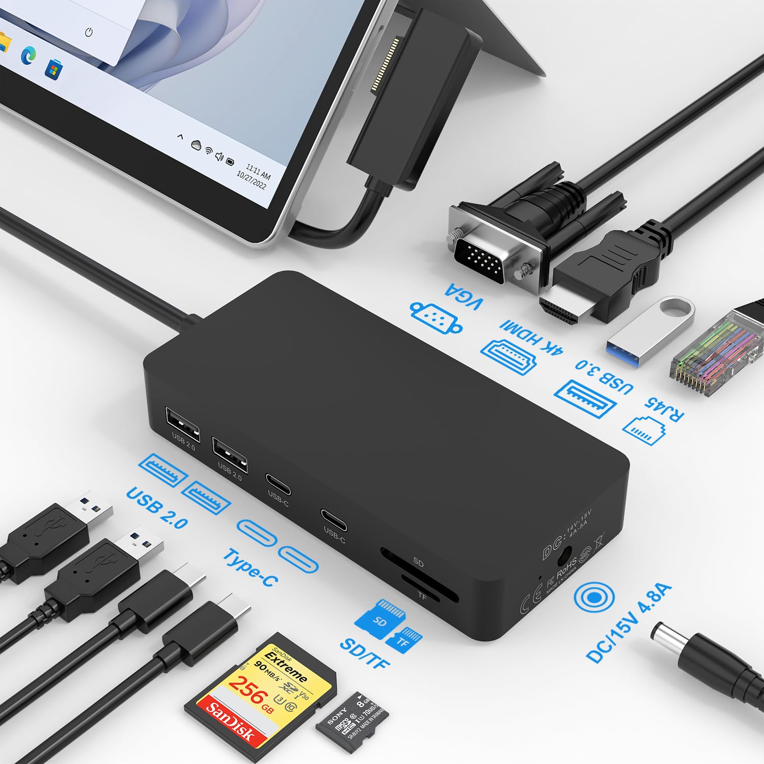 Mua Surface Dock Surface Dock 2 Surface Triple Display (4K HDMI +VGA ...