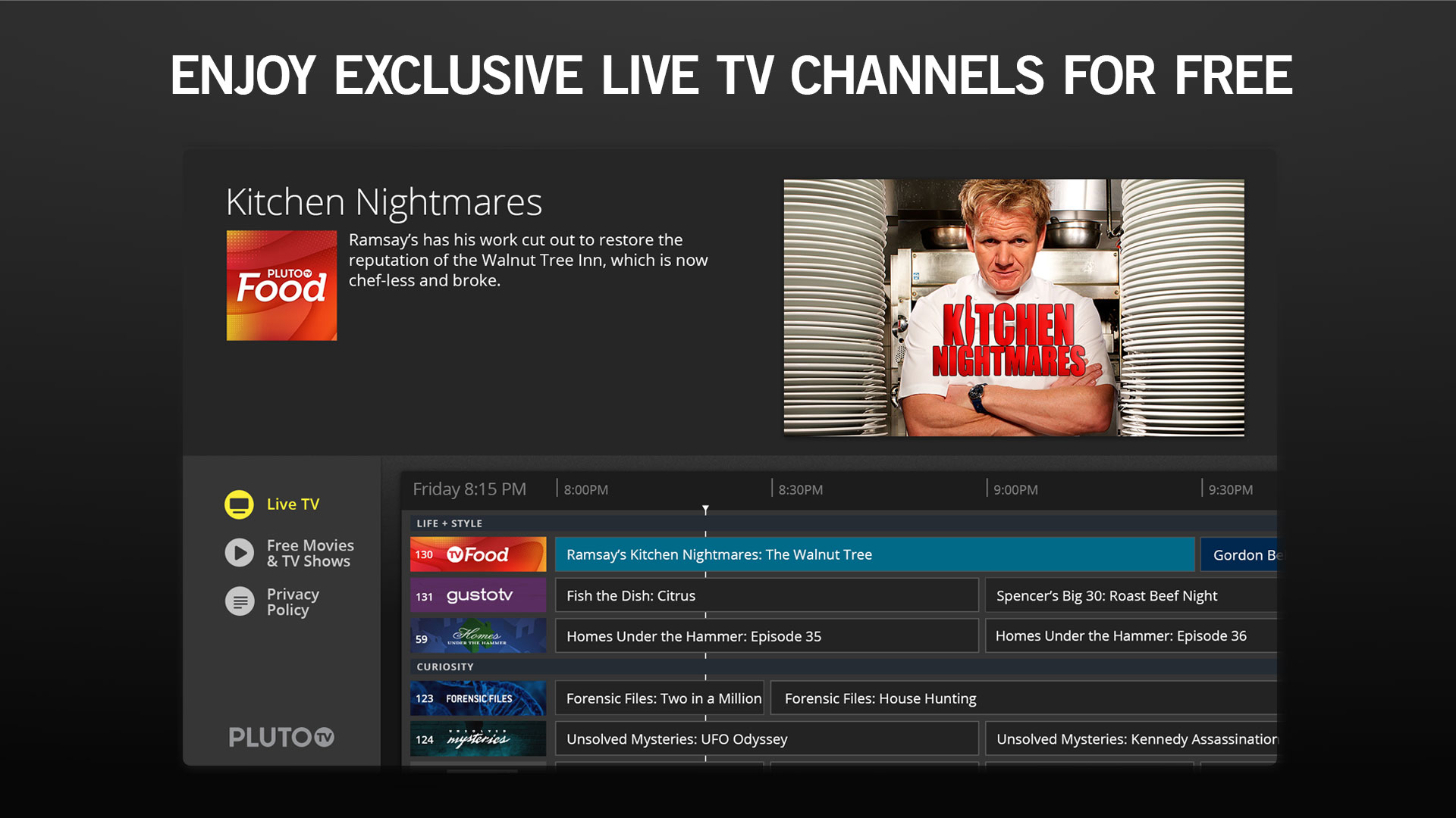 Pluto TV - It’s Free TV:Amazon.co.uk:Appstore for Android