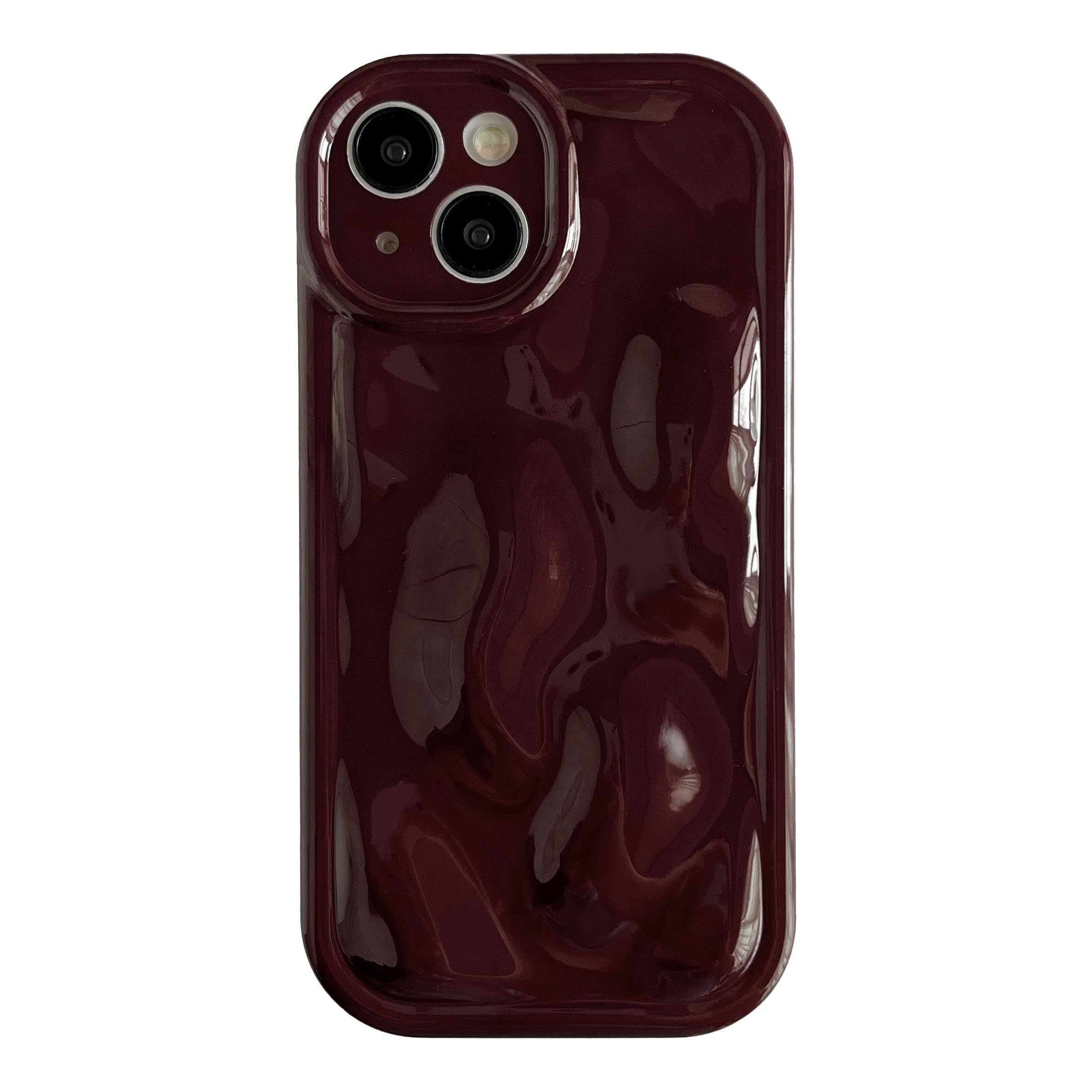 Caseative for iPhone 15 Case,Water Ripple Wave Meteorite Bubble Chrome ...