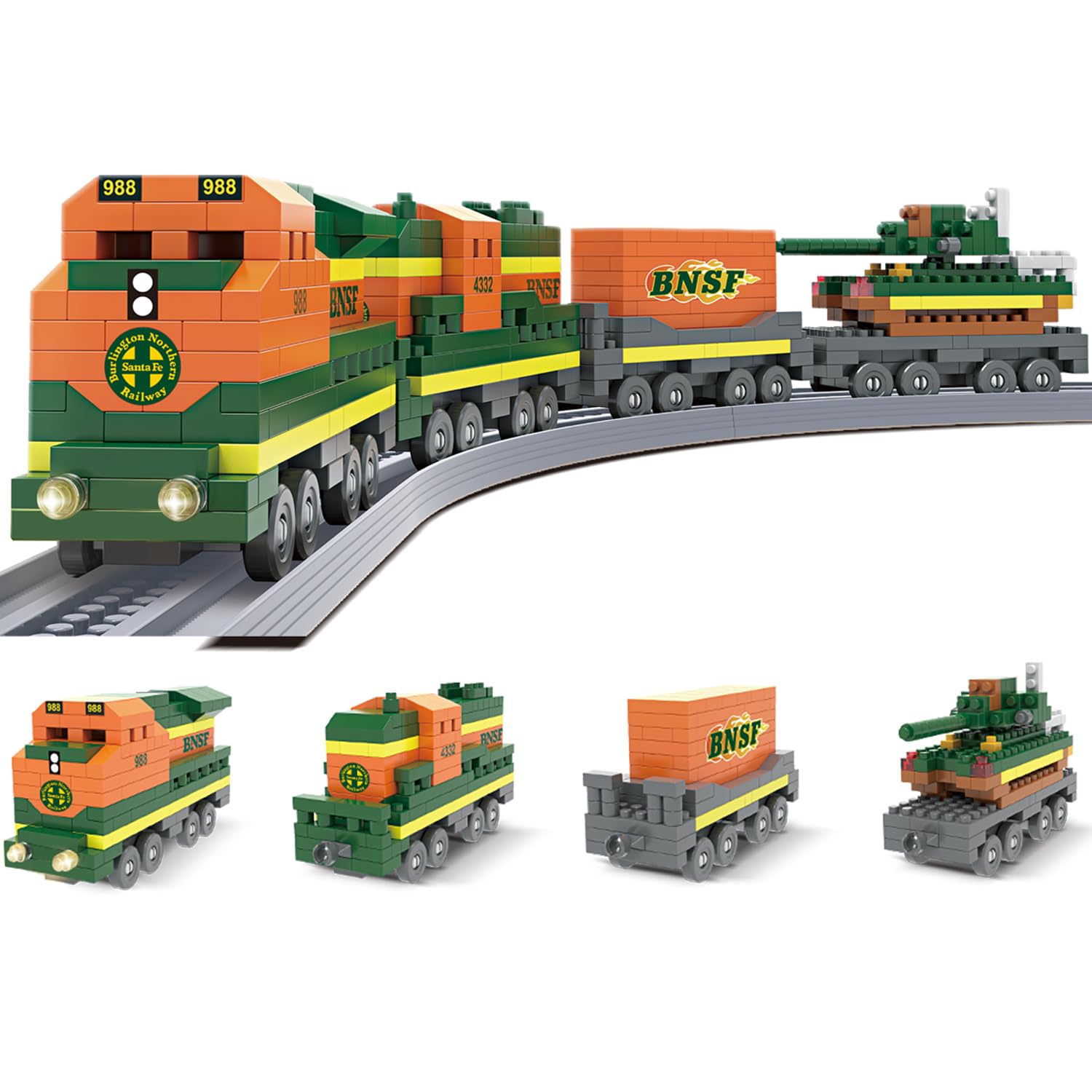 Mua Train Building Blocks Sets STEM Model Toys Building Mini Micro ...