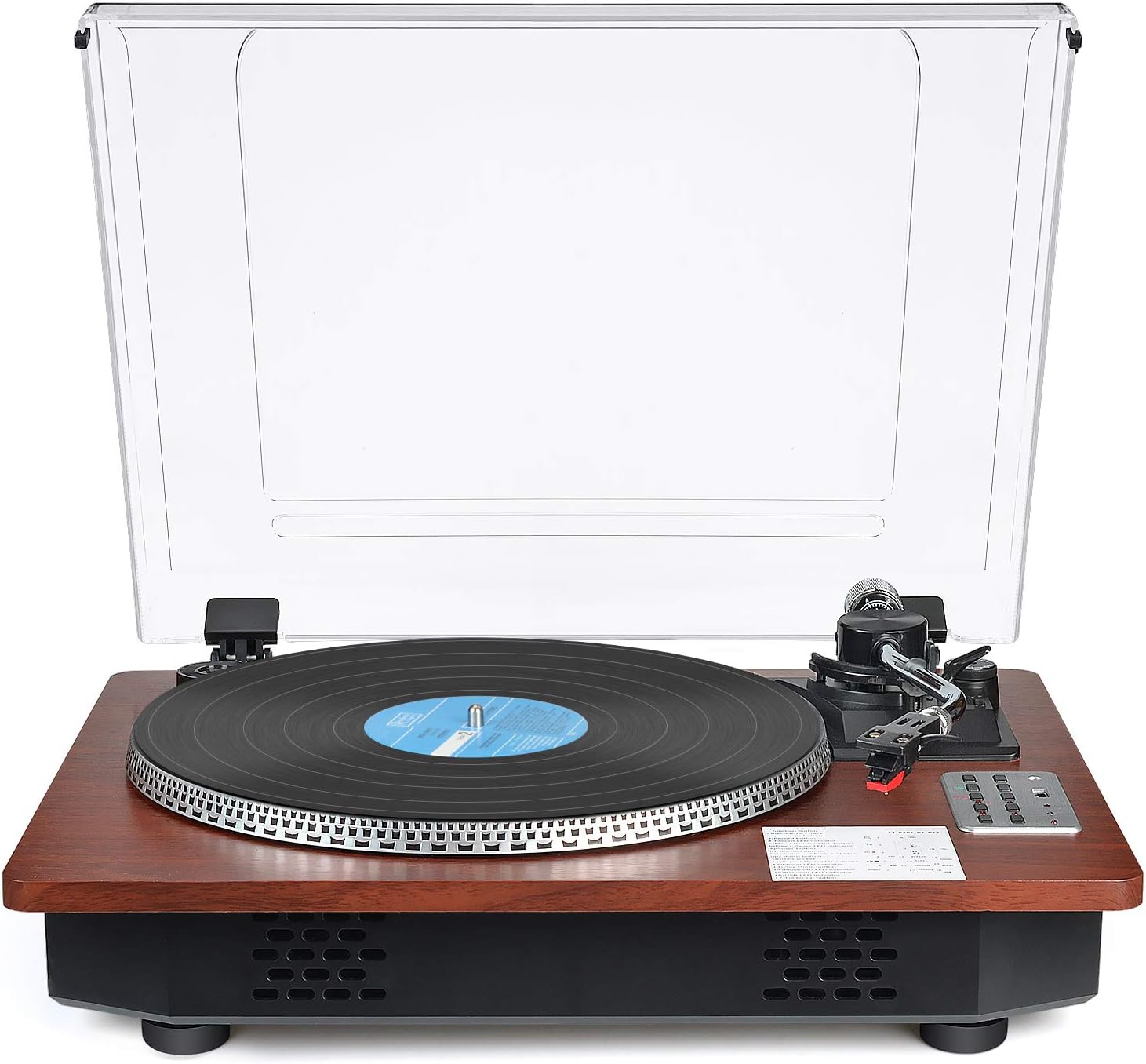 Record Player with Speakers Turntable for Vinyl Records 3-Speed ...