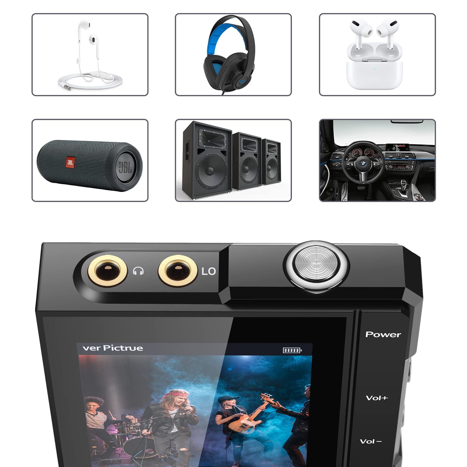 Mua Phinistec 16GB HiFi MP3 Player with Bluetooth, Lossless DSD High ...