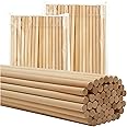Amazon.com: 40 PCS Dowel Rod 6 Inch Wooden Dowels 1/4 inch Wood Craft ...