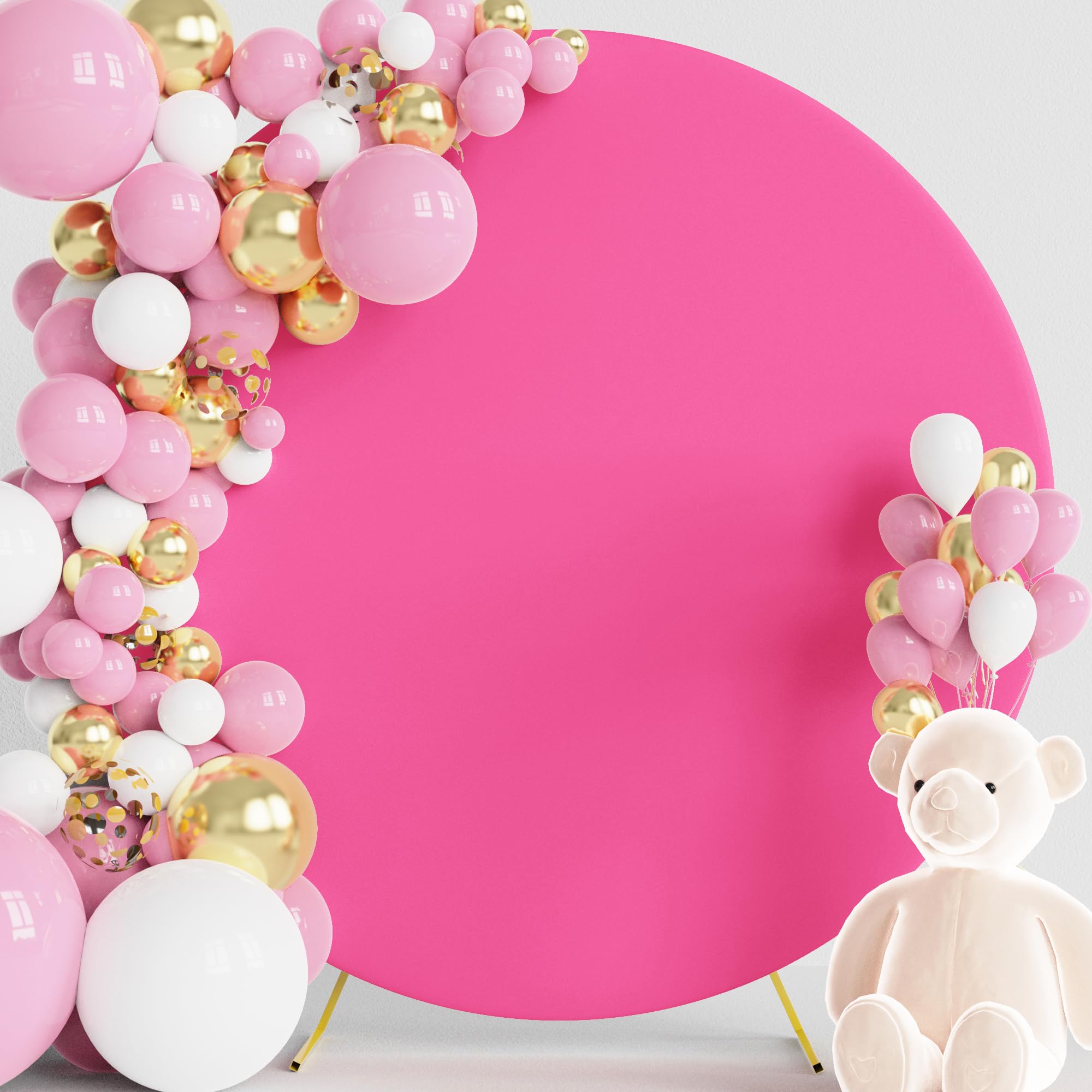 Wokceer 6FT Round Backdrop Cover Round Arch Covers with Buckles ...