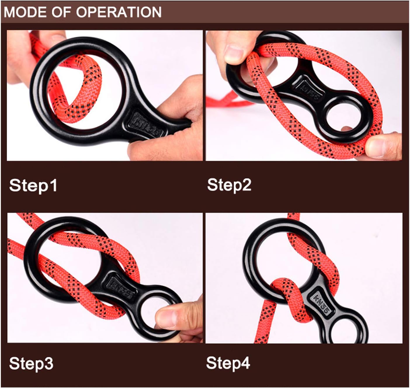 Oumers Rappel Gear Downhill Equipment, Descender Rappel Rock Climbing ...