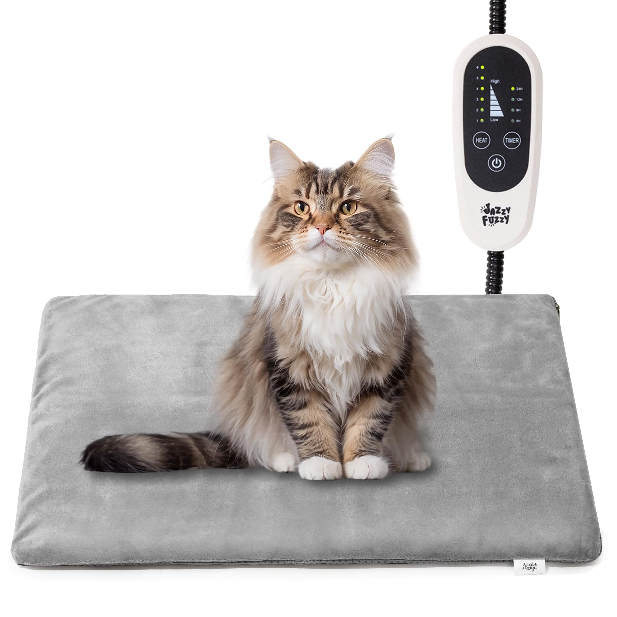 Jazzy Fuzzy Pet Heating Pad, 6 Adjustable Temperature Dog Cat Heating ...