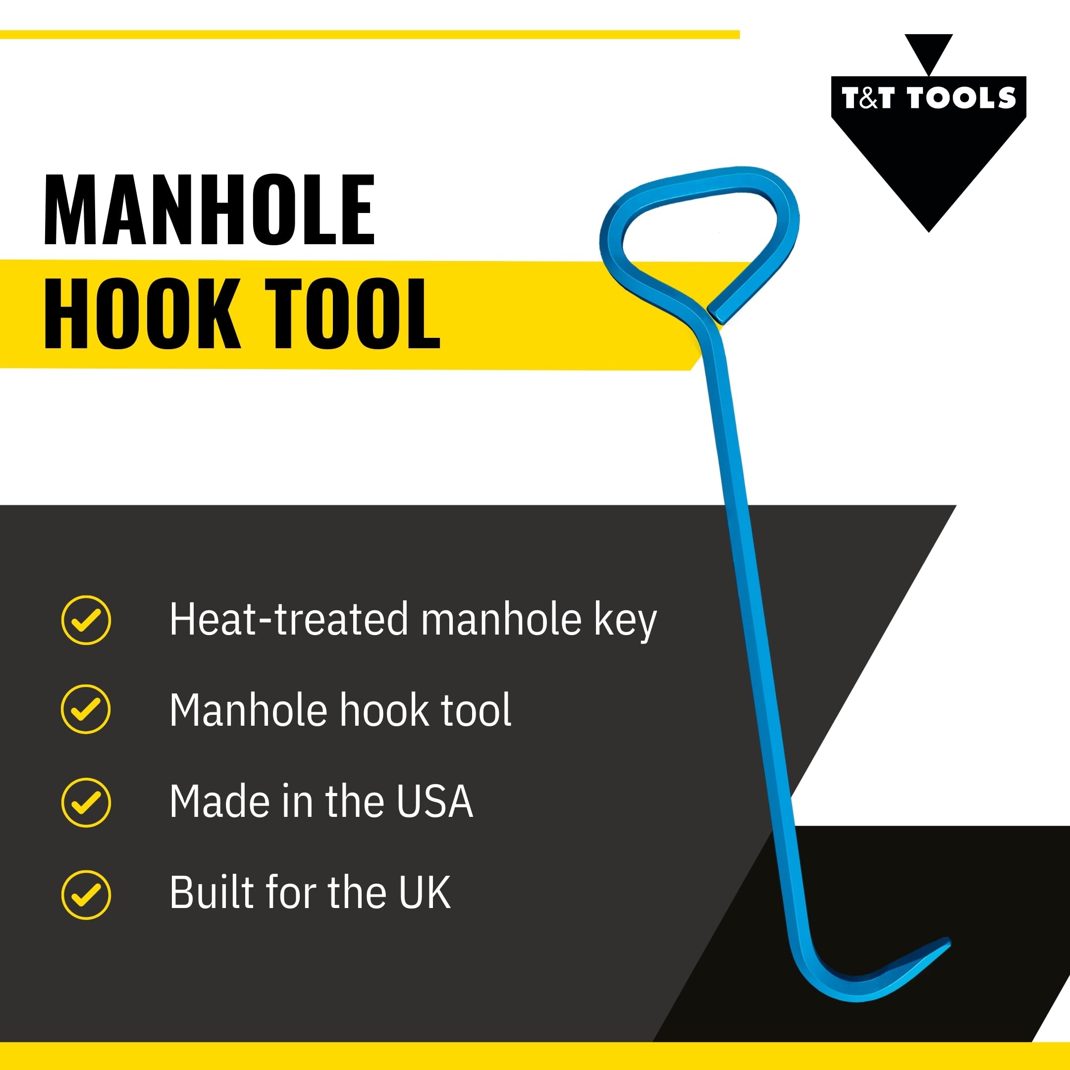 Mua T&T Tools 30-Inch Manhole Hook - Heavy Duty Single Hook for Lifting ...