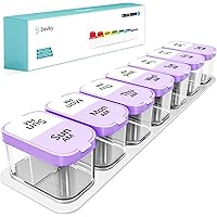 Amazon.com: Daviky Large Pill Organizer 7 Day, XL Pill Organizer 2 ...