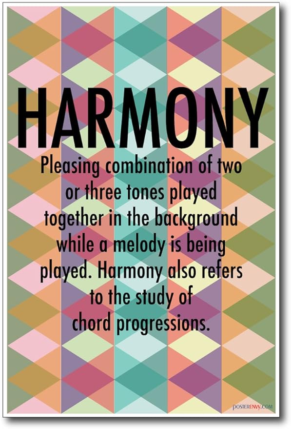Amazon.com: Harmony - NEW Music Poster: Office Products