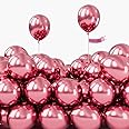 Amazon.com: PartyWoo Metallic Dark Pink Balloons, 50 pcs 5 Inch Pink ...