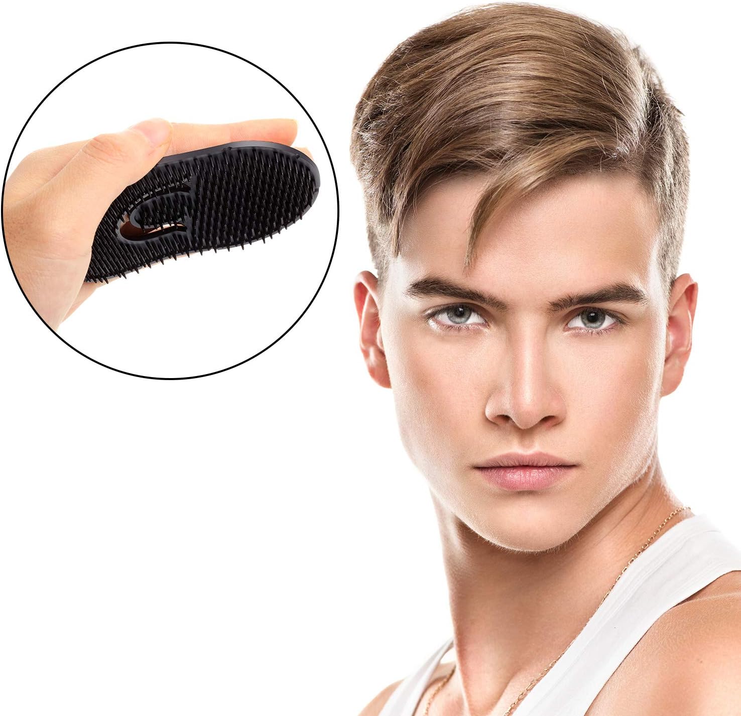 12 Packs Pocket Palm Combs Portable Soft Hair Combs Black Beard Shampoo ...