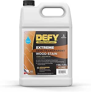 Defy Extreme Wood Stain 1-Gallon (Butternut) - Household Wood Stains ...