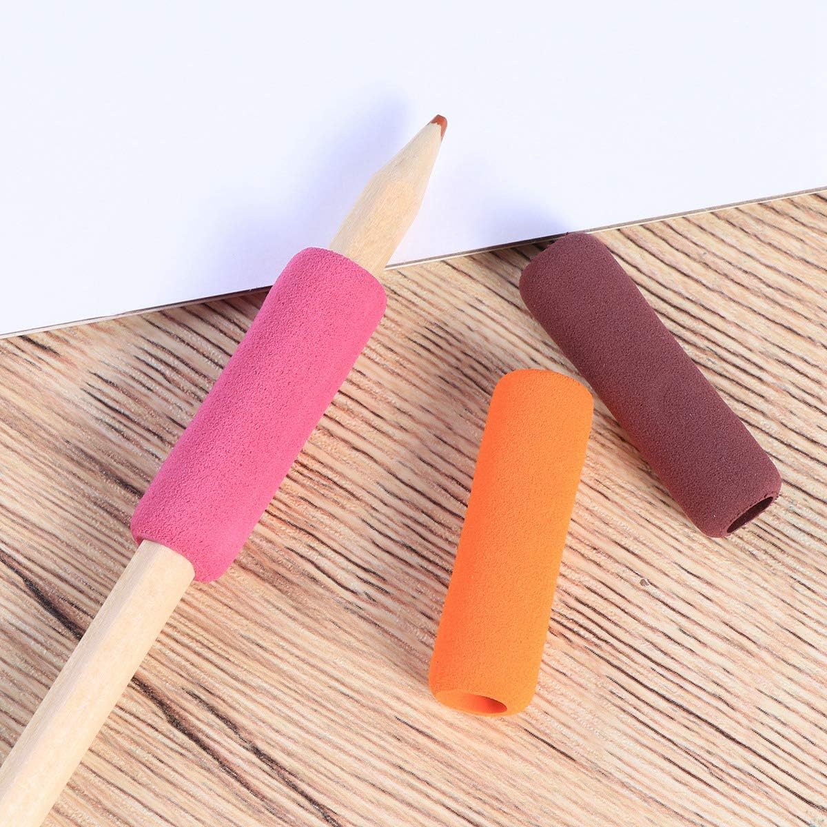 PIXNOR Skid Soft Foam Pencil Grips Finger-protected Pack of 10 (Random ...