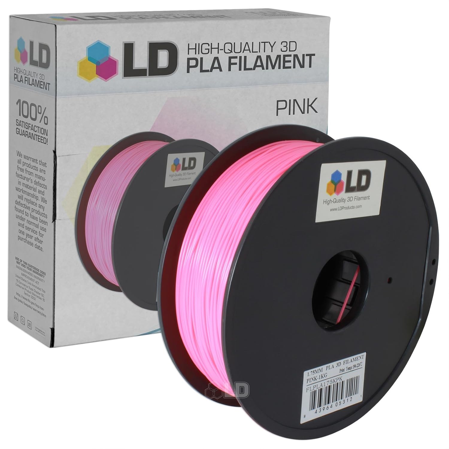 Amazon.com: LD Pink 1.75mm PLA 3D Printer Filament: Industrial & Scientific