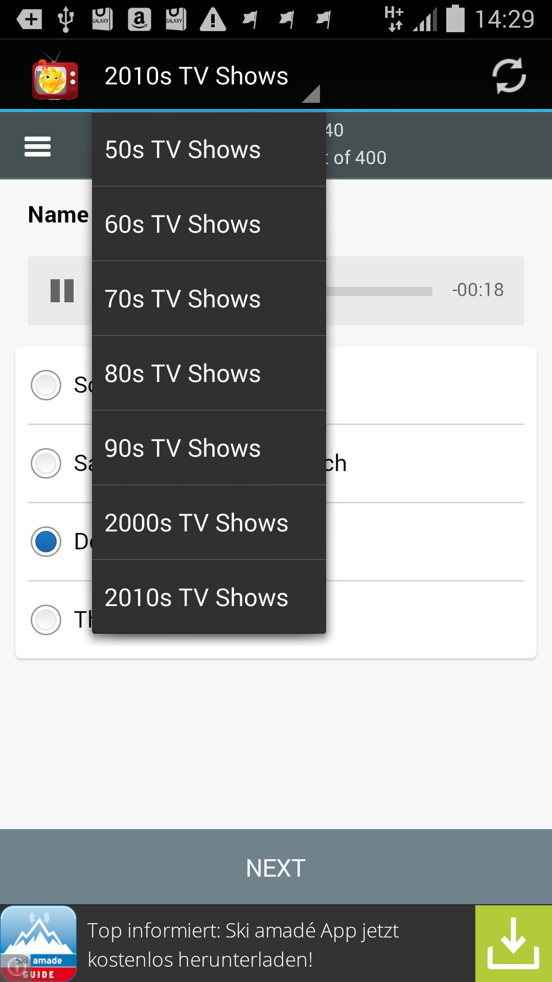 TV Show Theme Songs Trivia Amazon Appstore For Android TV Show Theme Songs Trivia Amazon Appstore For Android
