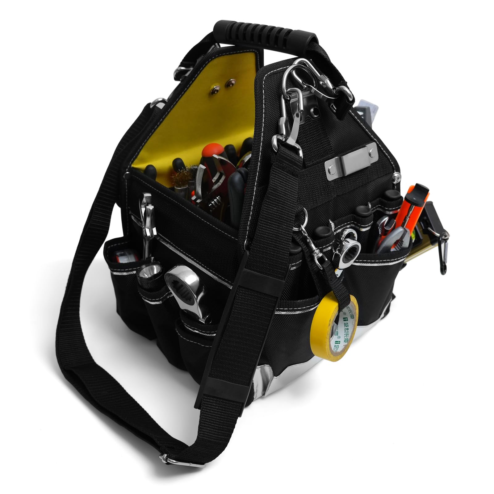 MARUTAI 10'' Small Tool Tote Bag, 43 Pockets Open Tool Bag, Tool Tote ...