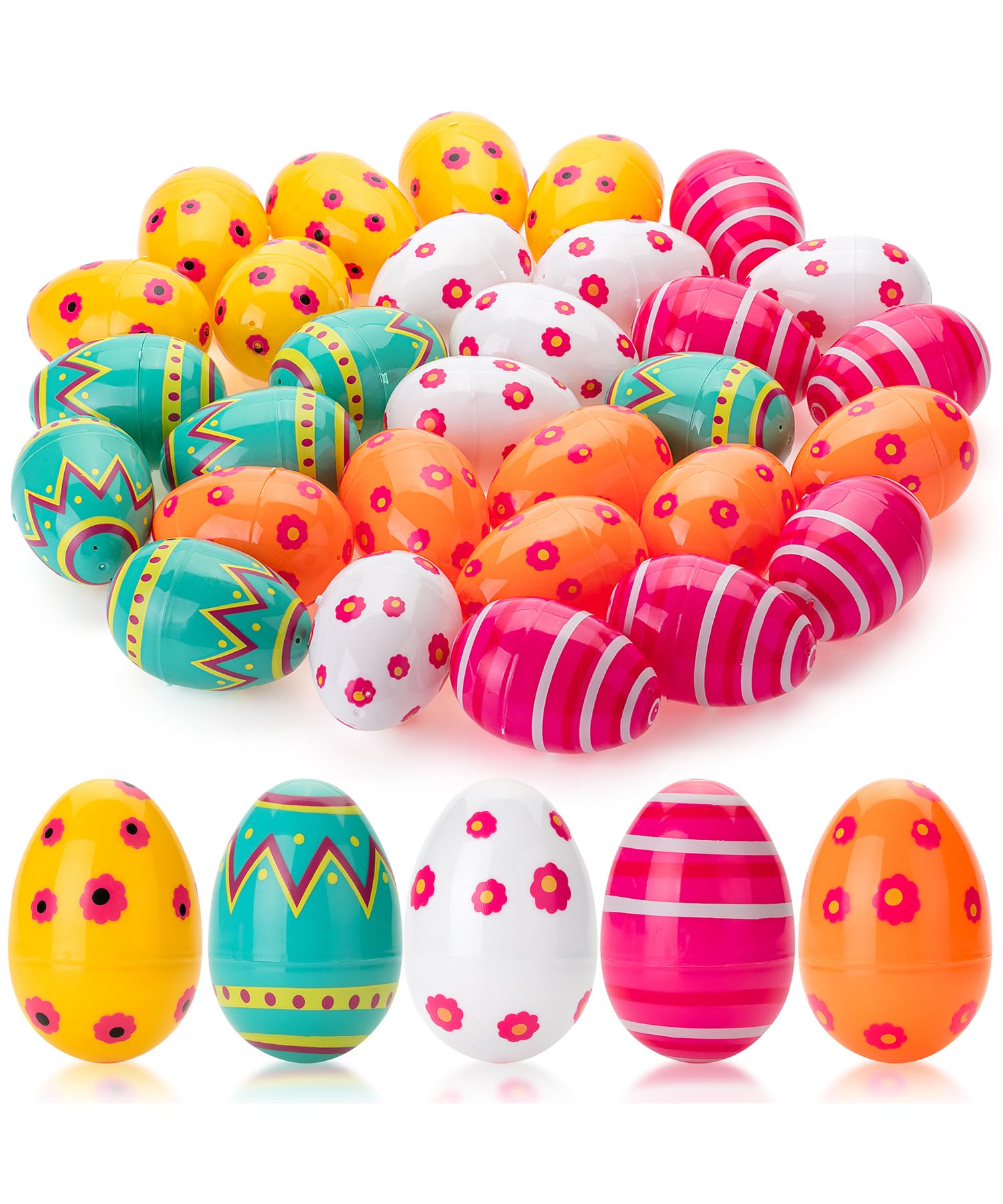 Mua Plastic Easter Eggs, 30 Pack, 3'' Tall, Colorful Plastic Easter ...