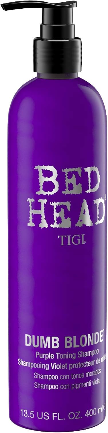 Bed Head by Tigi Dumb Blonde Purple Toning Shampoo for Blonde Hair 400 ...