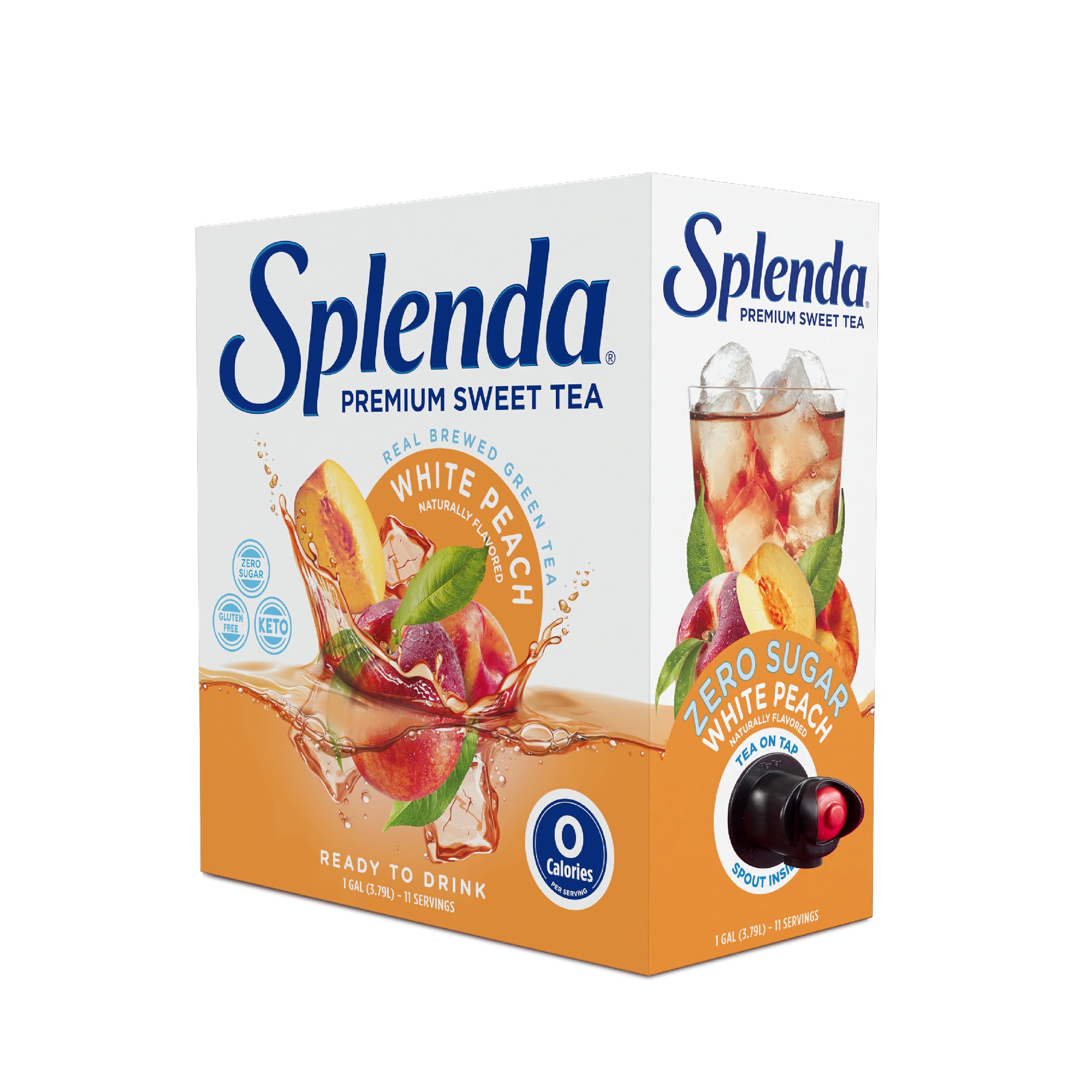 SPLENDA Premium Sweet Tea On Tap, 1 Gallon Bag In Box Ready to Drink ...