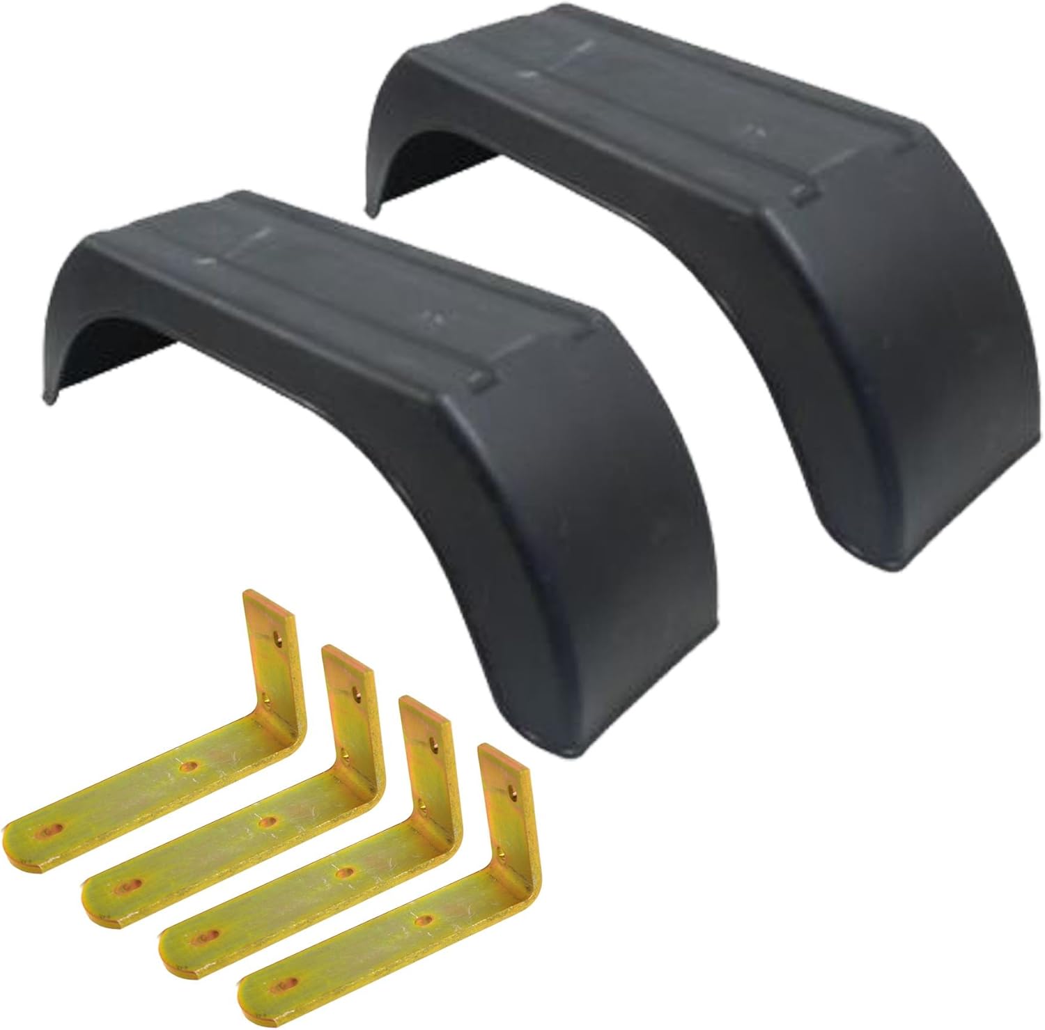 AB Tools 8" Plastic Mudguards Fender (Pair) Flush Fit & Mud Guard Angle ...