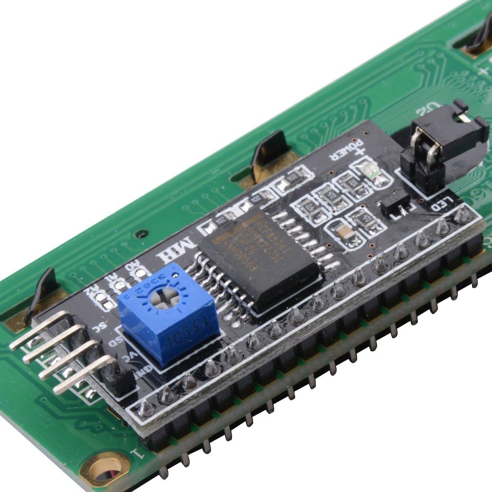 MUZOCT IIC/I2C/TWI 1602 Serial Blue Backlight LCD Module for Arduino ...