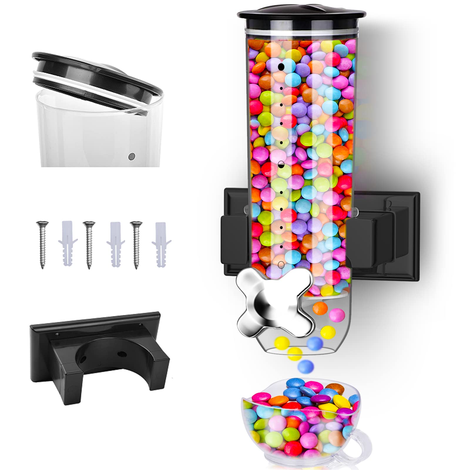 Cereal Dispenser, Food Dispenser Wall Mounted, Grain Dispenser Storage ...