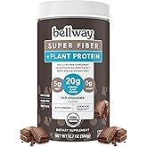 Amazon.com: Bellway Super Fiber + Protein Powder, Sugar-Free Organic ...