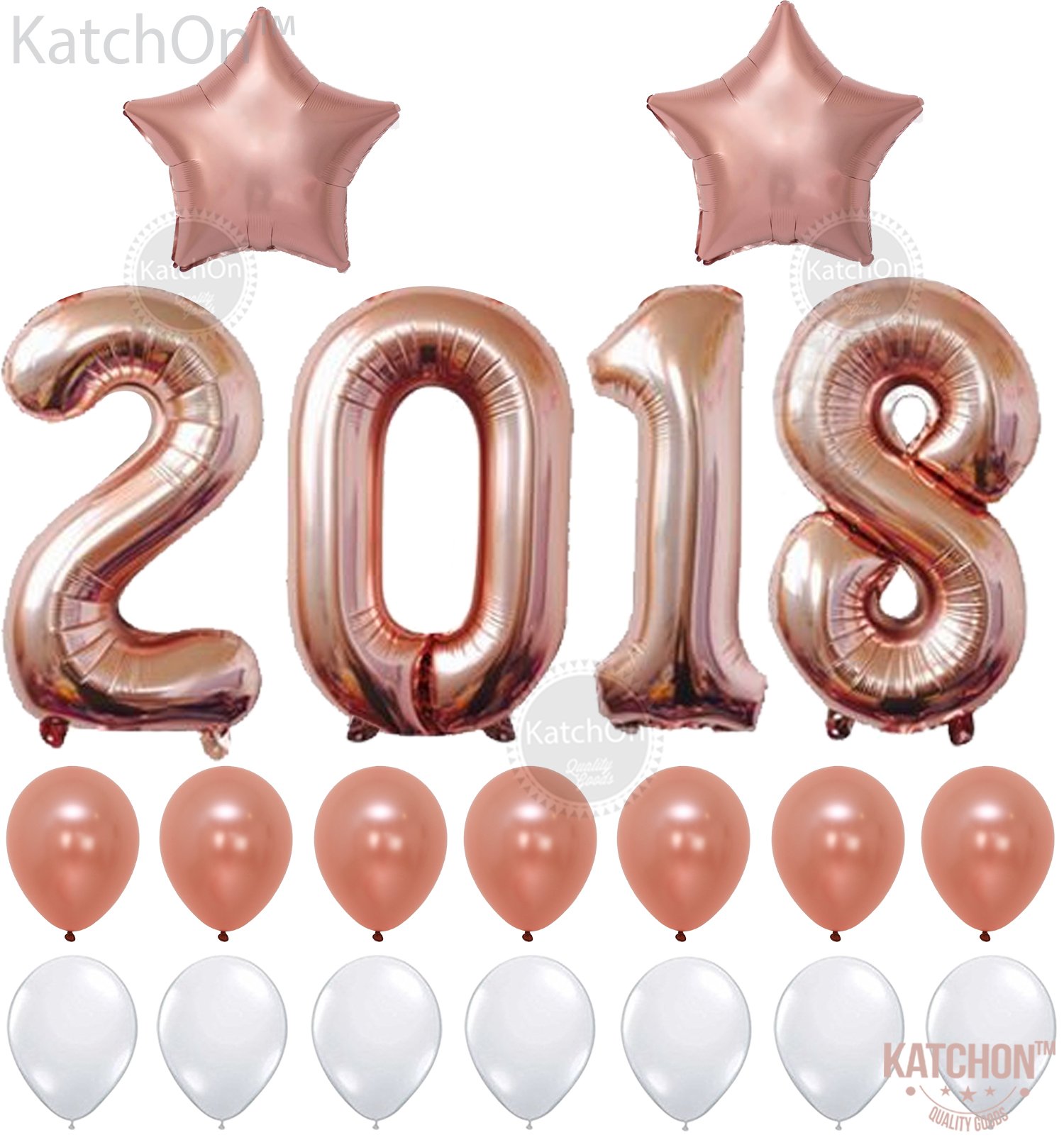 Amazon.com: Andaz Press Rose Gold Faux Glitter Background Party Banner ...