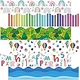 Amazon.com: Bulletin Board Border Trim Spring Borders Colorful Summer ...