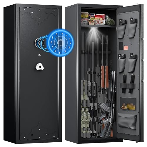 KAER 12-15 Rifle Gun Safe, Home Safes for Rifles and Pistols, Large ...