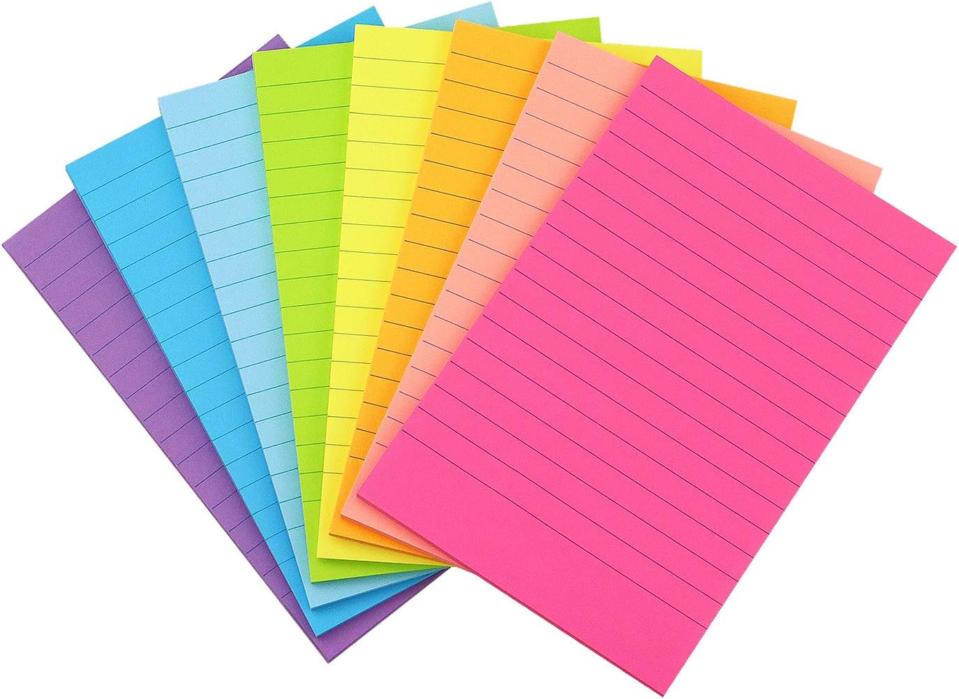 Amazon.com : Early Buy Lined Sticky Notes with Lines 4x6 Self-Stick ...