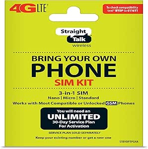 Amazon.com: New Straight Talk Bring Your Own Phone (BYOP) 3 size in 1 ...
